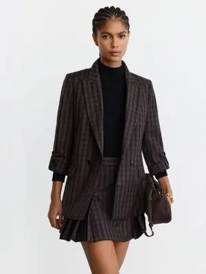 REISS Wool Relaxed Double-breasted Blazer