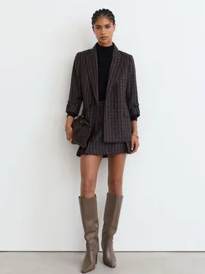 REISS Wool Relaxed Double-breasted Blazer