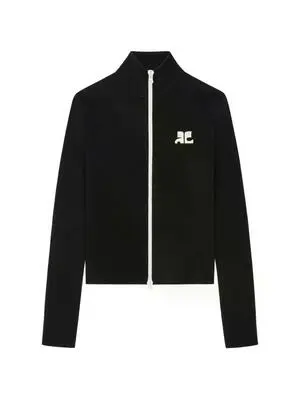 COURREGES Logo-patch Zipped Cardigan