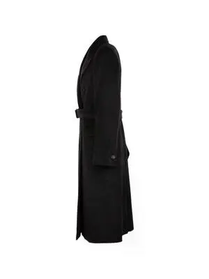 Tagliatore Double-breasted Belted Coat