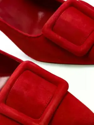 Manolo Blahnik Maysale Suede Pumps