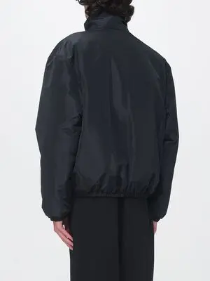 Saint Laurent Cassandre Relaxed Fit Technical Fabric Bomber Jacket With Logo