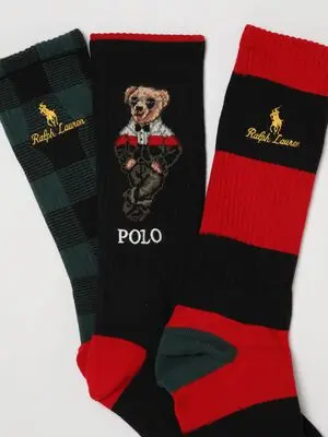 Polo Ralph Lauren Set Of 6 Pairs Of Patterned Stretch-cotton Socks - Multicolor