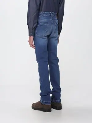 Luciano Barbera Mid-rise Slim Fit Skinny Jeans In Cotton Denim