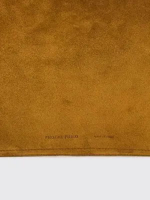 Phoebe Philo Crossbody Bag In Suede Calfskin With Embossed Logo