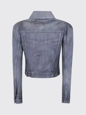 7 For All Mankind Slim Fit Cotton Denim Jacket With Patch Pockets