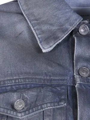 7 For All Mankind Slim Fit Cotton Denim Jacket With Patch Pockets
