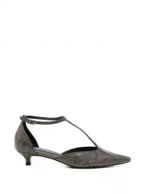 BIBI LOU Canna Heeled Pumps - Brown
