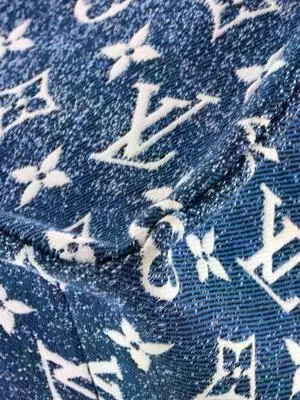 LOUIS VUITTON Onthego Tote Monogram Jacquard Denim Mm Shoulder Bag