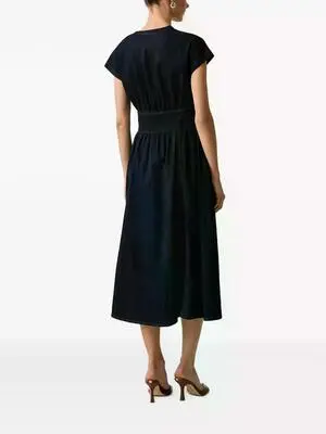 MORGAN Buckled Front-button Midi Dress