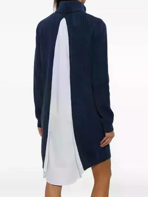 Loewe Ribbed Layered Mini Dress