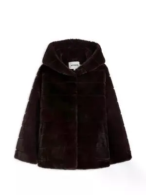 Apparis Goldy Faux-fur Hooded Coat - Red