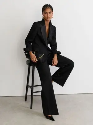 REISS Wool-blend Single-breasted Tuxedo Blazer
