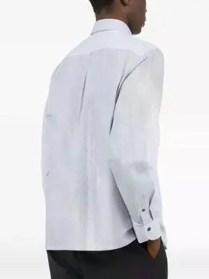 Roberto Cavalli Logo-embroidered Striped Shirt