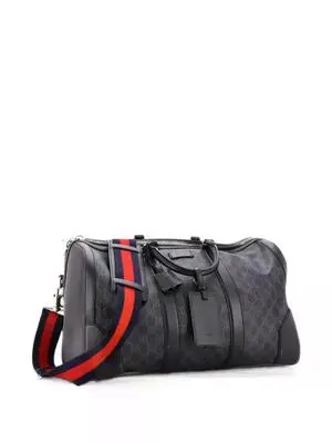 Gucci Convertible Duffle Bag Gg Coated Canvas Medium Travel Bag