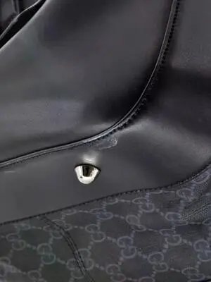Gucci Convertible Duffle Bag Gg Coated Canvas Medium Travel Bag