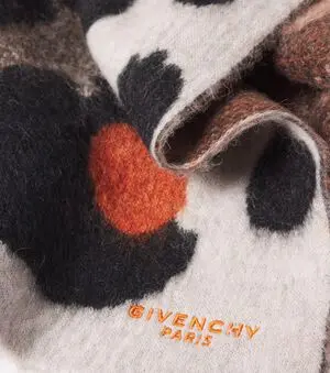 Givenchy Alpaca And Wool-blend Jacquard Scarf