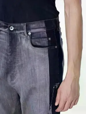 Rick Owens Panelled Raw-edge Jeans