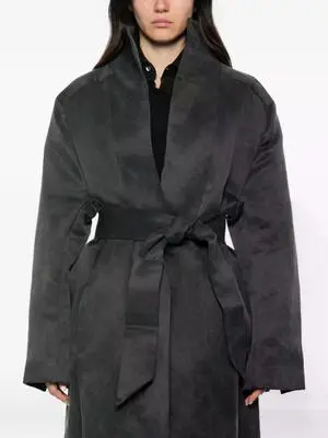 RUOHAN Belted Shawl-collar Coat
