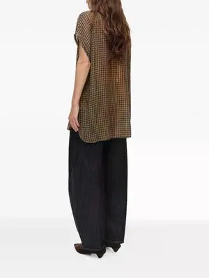 Bimba Y Lola Checked Dropped-shoulder Shirt