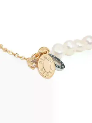 Bimba Y Lola Necklace With Natural-pearls Then Ovate - Gold