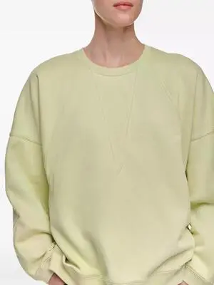 Bimba Y Lola Lime Straight Sweatshirt With Topstitching