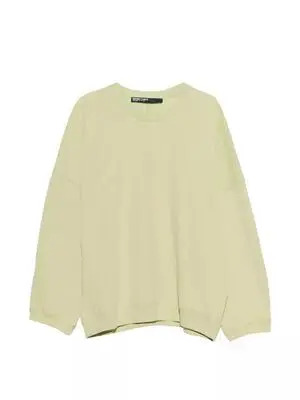Bimba Y Lola Lime Straight Sweatshirt With Topstitching