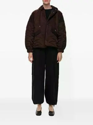 Bimba Y Lola Short Chocolate Padded A-line Trench