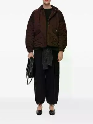 Bimba Y Lola Short Chocolate Padded A-line Trench