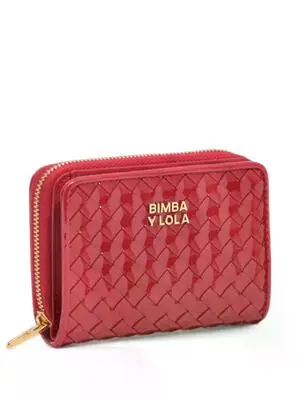 Bimba Y Lola Cherry Plaited Flap Purse - Red