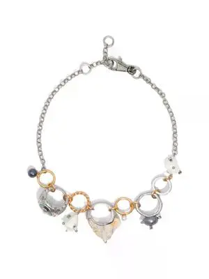 Bimba Y Lola Chain Necklace And Horse Rings - Silver