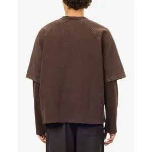 DAILY PAPER Stacked Long-sleeve Cotton T-shirt