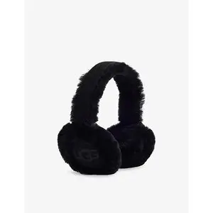 UGG Logo-embroidered Sheepskin Earmuffs - Black