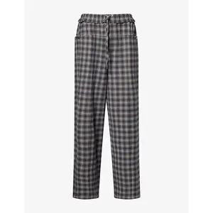 DAMSON MADDER Tomasina Check-pattern Woven Trousers - Multi
