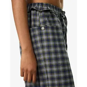 DAMSON MADDER Tomasina Check-pattern Woven Trousers