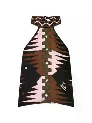 Emilio Pucci Valdimontone-print Halter Top - Brown