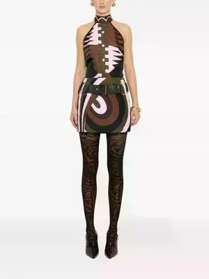 Emilio Pucci Valdimontone-print Halter Top