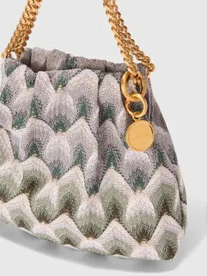 Missoni Chain Pouch In Lamé Viscose