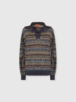 Missoni Oversized Polo Shirt With Sequins