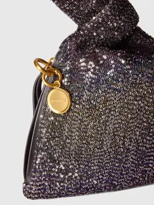 Missoni Handbag With Sequins And Logo Charm