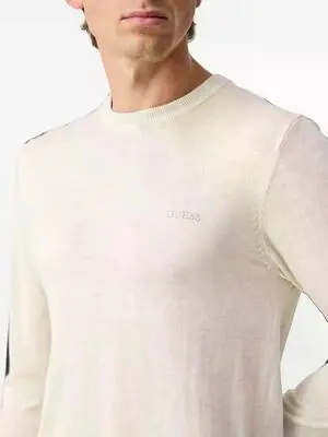 Guess Logo-embroidered Crew-neck T-shirt