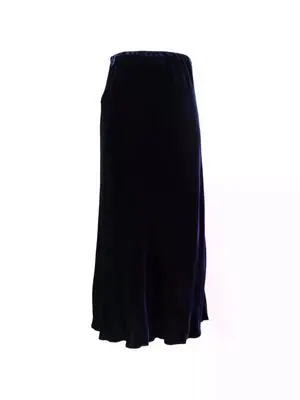 FORTE_FORTE Velvet-texture Drawstring Maxi Skirt