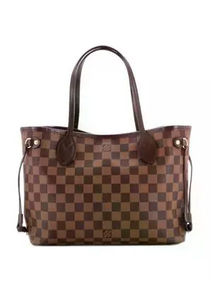 LOUIS VUITTON Neverfull Damier Pm Tote Bag - Brown