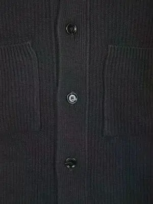 LARDINI Ribbed-knit Patch-pocket Sweater