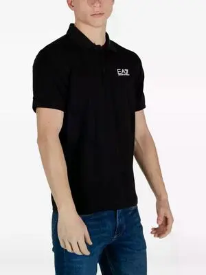 EA7 Logo-print Polo Shirt