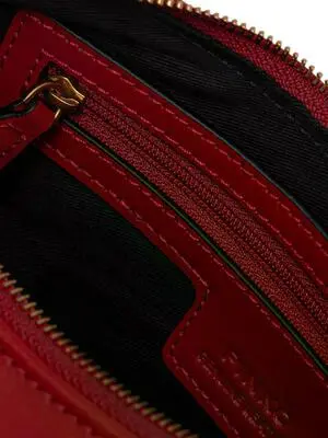 Pinko Half Moon Simply Love Leather Tote Bag - Red