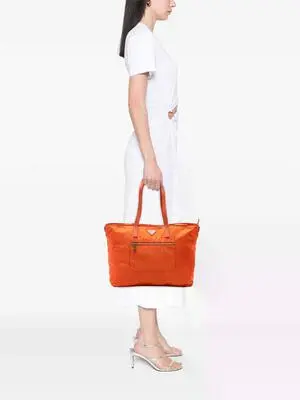 Prada 2013-2026 Saffiano Trimmed Tessuto Satchel
