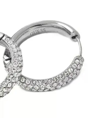 Guess Madison Crystal-embellished Hoop Earrings