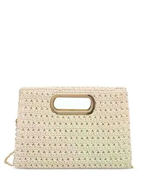 MORGAN Crochet Cut-out Clutch Bag - Neutrals