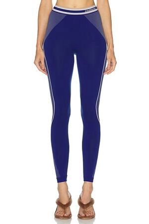 Casablanca High Waist Legging - Seamless Blue